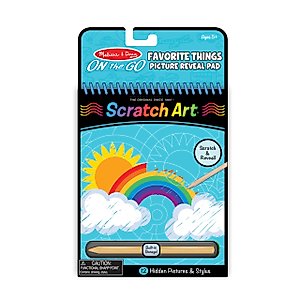 Melissa & Doug On the Go Scratch Art Hidden-Picture Pad - Favorite Things
