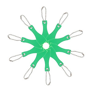 ifundom 20 Pcs Multi-use Plastic Scraper Tool Efficient Lotto Ticket Scratcher Portable Label and Film Remover Plastic Scraper Hanging Keychain