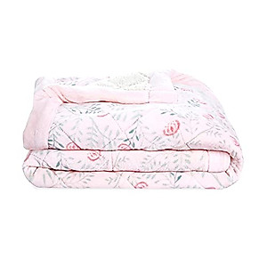 aden + anais Embrace Cozy Toddler-Bed Weighted Blanket for Kids – 2.65 Pounds 31” x 40” – Machine Washable – Sherpa Winter Blanket – Morris Vine