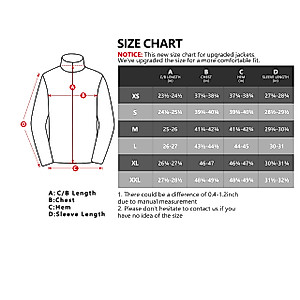 Little Donkey Andy Women's Insulated Hiking Jacket, Thermal Running Hybrid Jacket, Lightweight Breathable and Warm, Gray Size XL