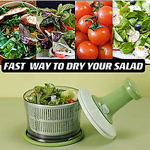 GProME Manual Food Processor -Salsa Maker Hand Chopper Blender As Seen On TV- Meat Masher Mincer-Salad Spinner -Onion Chopper & Dicer for Baby Food, Salad, Herbs, Garlic,BPA Free(Large)