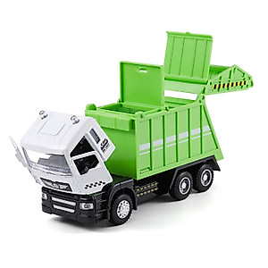 Garbage Truck Toys Alloy Diecast Cars Trash Truck wiht Light and Sound Recycled Trucks Toy for Boys Age 3,4,5,6,7 (1PC) (Garbage Truck)
