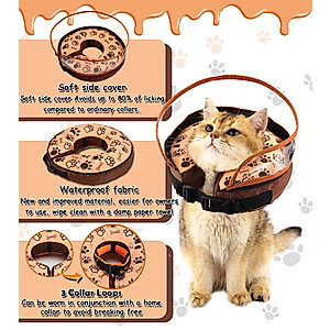 Cat Cone Collar Soft,Adjustable Cat Cone Recovery Collar,Cone for Cats to Stop Licking After Surgery for Kittens(Small Cat Cone)