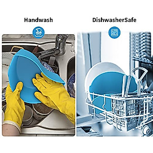 Slow Cooker Liners fit for Crock-Pot & Hamilton Beach 6-8 Quart Oval Slow Cooker, Silicone Slow Cooker Divider Liners, Reusable & Leakproof, Dishwasher Safe, Easy Cleanup