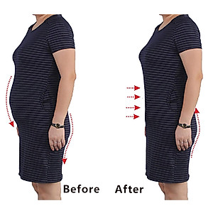 DREAM SLIM Women's High-Waist Seamless Body Shaper Briefs Tummy Control Panty Butt Lifter Shapewear Slim Waist Trainer (Black, XL/XXL)