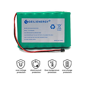 GEILIENERGY 6PH-H-4/3A3600-S-D22 7.2v 3600mAh Ni-MH Battery Compatible with DSC IMPASSA 9057 Battery Wireless Security System