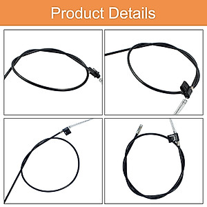 Biaungdo 2 Pcs Sofa Recliner Cables, Universal Recliner Part Release Cable Replacement Part Metal Sofa Couch Recliner Pull Handle Hook Exposed Cable (Black, 38.2in Total Length)