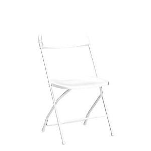 LUCKYERMORE 6 Pack White Plastic Folding Chair, Foldable Party Chairs, 330 lbs Capacity,Indoor Outdoor Folding Chairs,for Wedding Backyard Events Meeting House Festivals Dinner,Stackable