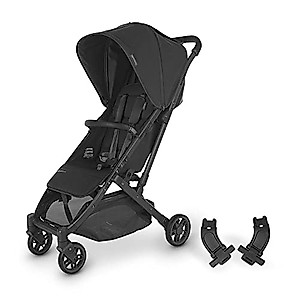 MINU V2 Stroller-Jake (Charcoal/Carbon/Black Leather)+ Adapter for MESA
