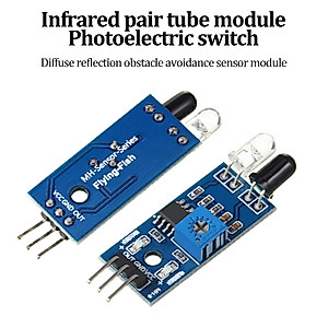 Frienda 20 Pieces IR Infrared Obstacle Avoidance Sensor Module 3-Wire Reflective Photoelectric Sensor Module Compatible with Arduino/Raspberry Pi 3/Smart Car Robot