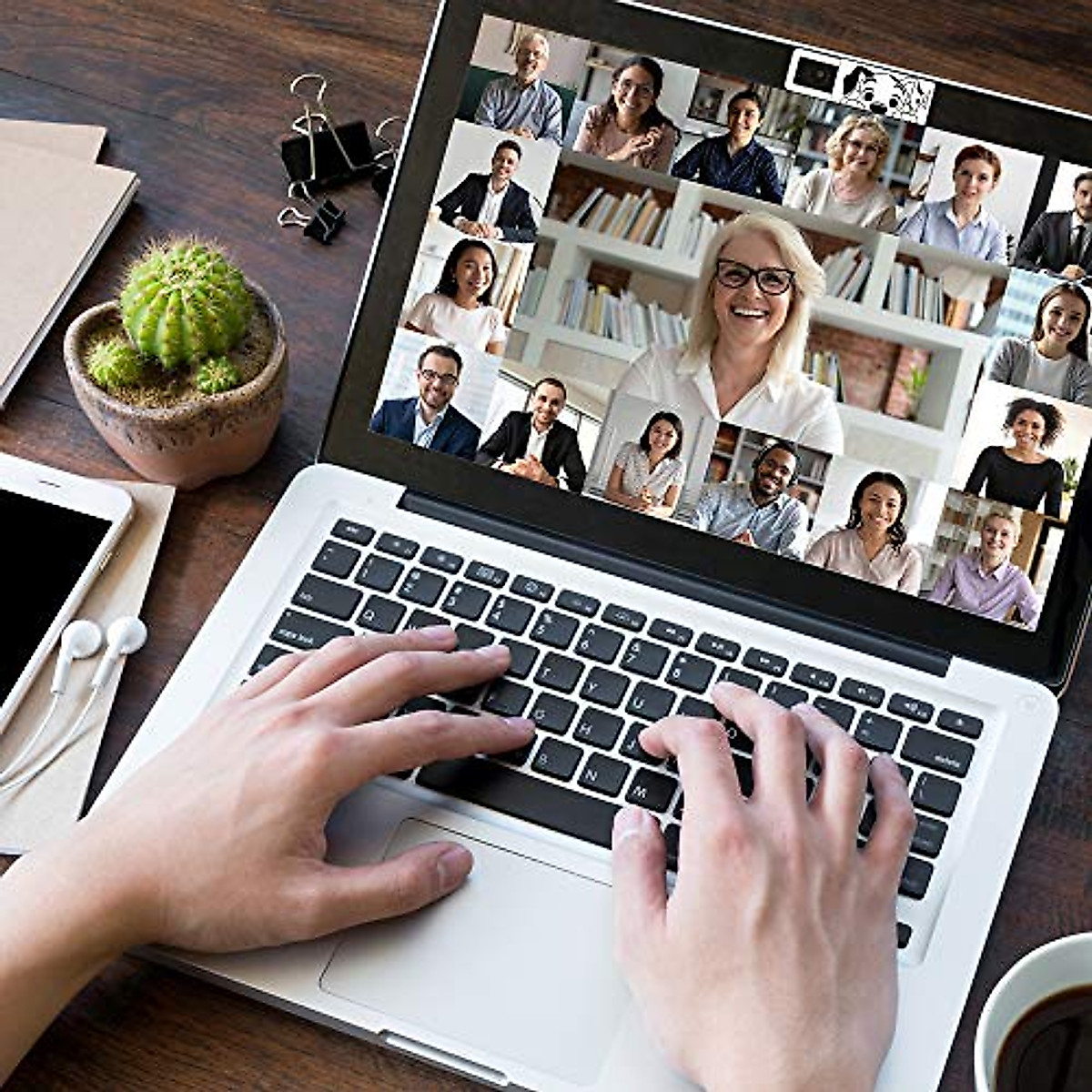 ERT GROUP Original and Officially Licensed by Disney Webcam Cover, Pattern Dalmatian 001, Privise Sliding Camera Cover for Laptop, Computer and Tablet, Security Products