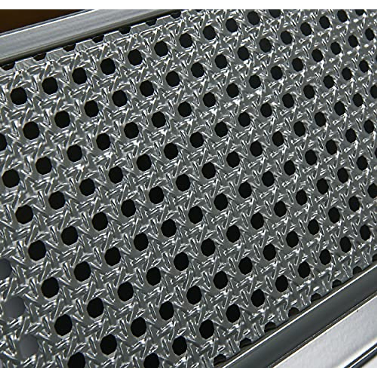 Badger Basket Metal and Bamboo Multi-Bin Charcoal/Natural Storage Cubby