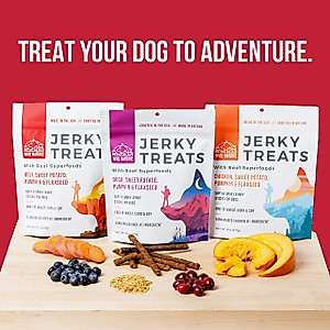 Wild Nature Beef Jerky Dog Treats | Healthy, All-Natural Jerky Sticks Made in The USA Only | High Protein, Soft Chew Dog Jerky Treats | Grain Free Superfoods | Perfect Training Treats All Breeds