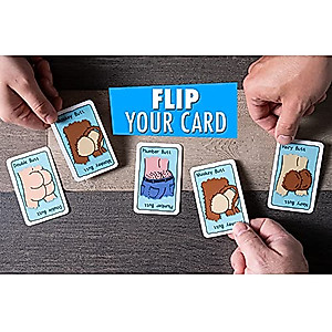 Bunch of Butts Card Game- Fast Paced, Funny Family Game, Easy to Learn, Portable &Travel Friendly for Any Occasion, Includes Card Holder & 71 Cards, 2 to 8 Players, 10 to 15 Min Play Time, Ages 7+