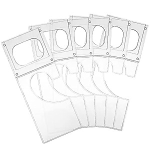 Closet Dividers Plastic Closet Dividers for Hanging Clothes Transparent Rectangle Clothing Rack Size Dividers, Organize Clothes (10 Pack)