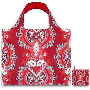 LOQI Opulent Ruby Reusable Shopping Bag, Multicolor