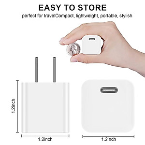 USB C Charger Block,Cabepow [3Pack] USB C Charging Block Wall Plug Adapter Cube Replacement for Apple iPhone 15 14 13 12 Pro/Pro Max/Plus,iPad Pro,Android-ETL Certified-Grey