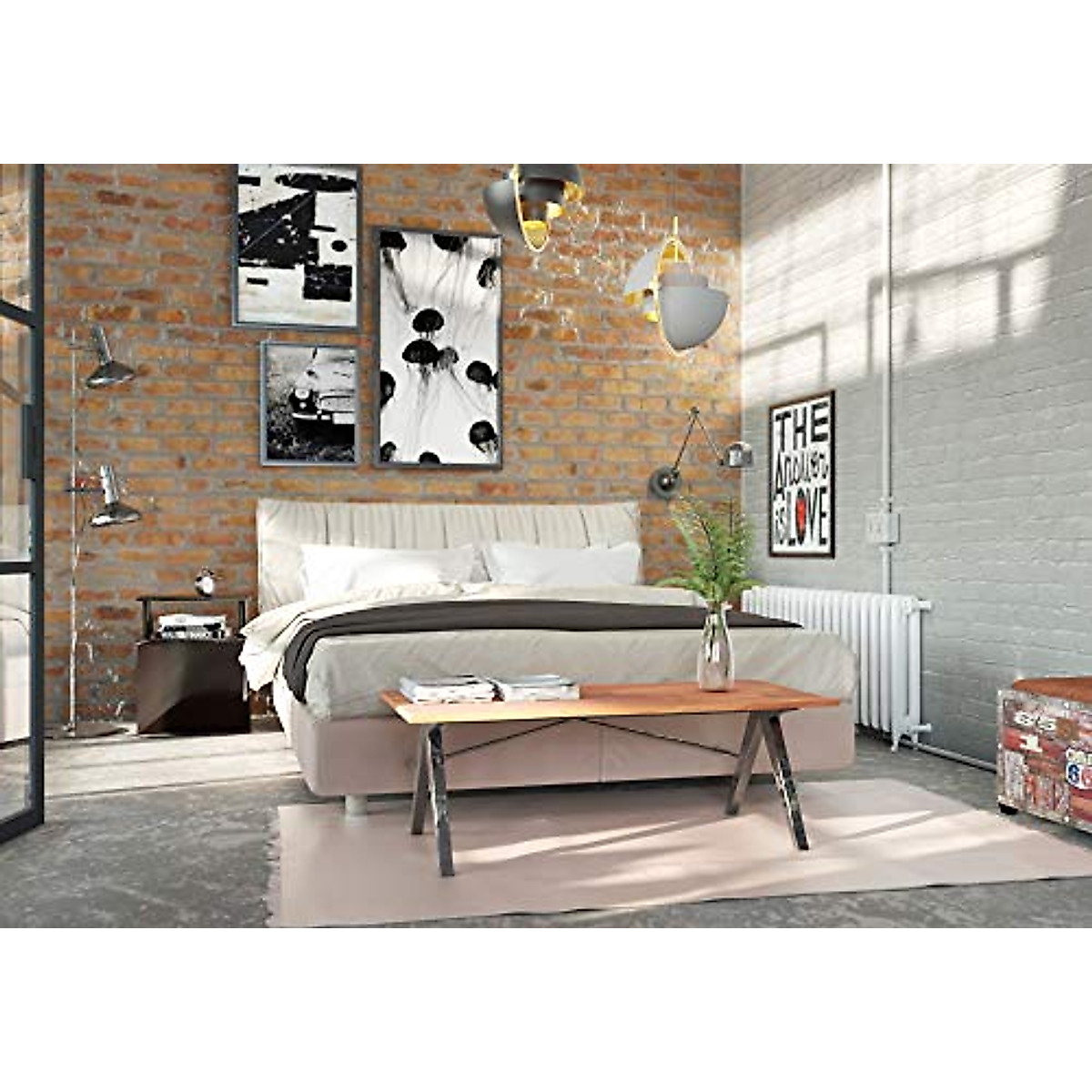 Furinno Jaya End Table, One, Black Wood