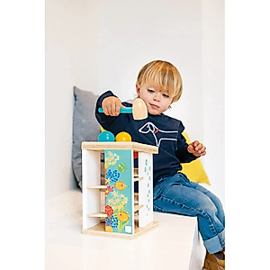 Scratch Preschool: Pound and ROLL Tower/Underwater World 17.5x14.5x23.5cm, with 3 Balls and Hammer, 18m+