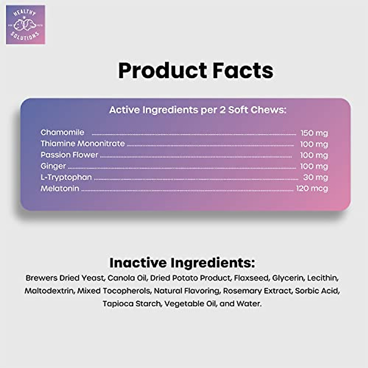 Calming Chews for Dogs - 60 Dog Calming Treats for Anxiety, Stress Relief Aid, Storms, Grooming, Fireworks, Separation, Travel, & Motion Sickness - Made in USA