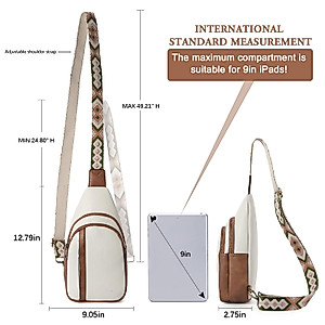 CLUCI Sling Crossbody Bag Bundles with Small Backpack