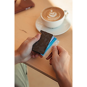 Ridge Wallets for Men - Slim Minimalist Wallet For Men, Front Pocket Wallets for Men, RFID Wallet For Men - Card Holder Wallet (Forged Carbon)