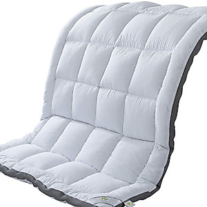 SUFUEE Mattress Topper Queen & Mattress Pad Protector - Quality Plush Luxury Down Alternative Pillow Top - 2inch Extra Thick Mattress Cover(60"x80")