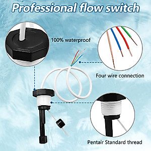 Sprance Flow Switch for Pentair IntelliChlor,Ic40 Flow Switch Replacement Number 520736, Compatible with IC15, IC20, IC40, IC60 Salt Chlorinator Generator Cell.