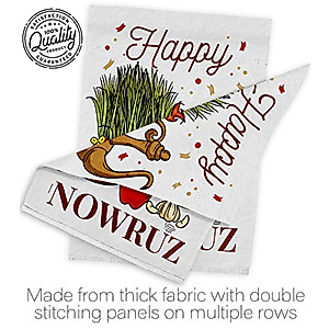 Iranian New Year Garden Flag Home Decor Banner Wall Art Patio Lawn Front Porch Room Decorations Small Outdoor Tapestry Yard Sign Celebration Persian New Year Christian Religion Day Holiday Made In USA