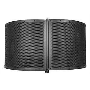 Rockville Large Studio Mic Isolation Shield Vocal Recording Booth (ROCKSHIELD 4)