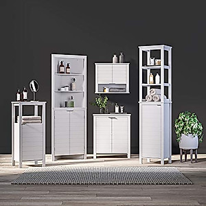 RiverRidge White Madison Collection 2-Door Wall Cabinet