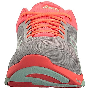 ASICS Women's Fuzex Rush Running Shoe, Mid Grey/Bay/Flash Coral, 6.5 M US