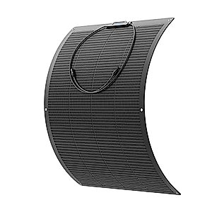 Alrska 200 Watt Flexible Solar Panel, 12 Volt Monocrystalline Semi-Flexible Solar Panels Bendable Mono Off-Grid Charger for Marine, RV, Cabin, Van, Car and Uneven Surfaces