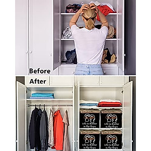 Storage Basket Black Flip Flops Large Foldable Storage Bins with Handles Life Is Better In Flip Flops Waterproof Fabric Laundry Baskets for Organizing Shelves Closet Toy Gifts Bedroom Home Decor