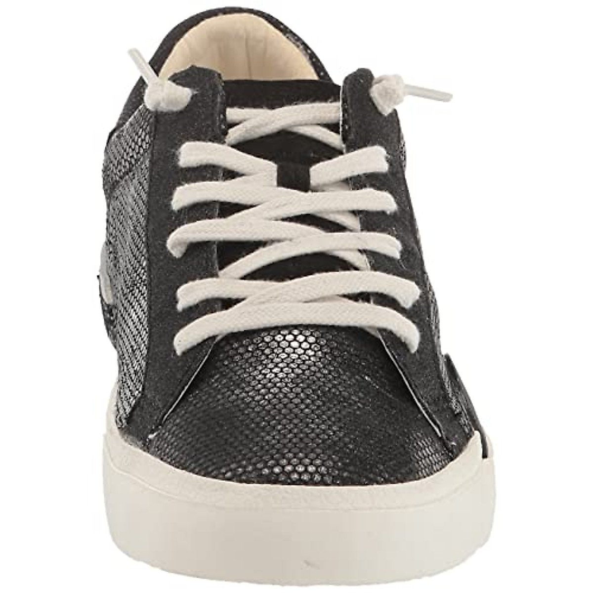 Dolce Vita Women's Zina Sneaker, Gunmetal Leather, 8.5