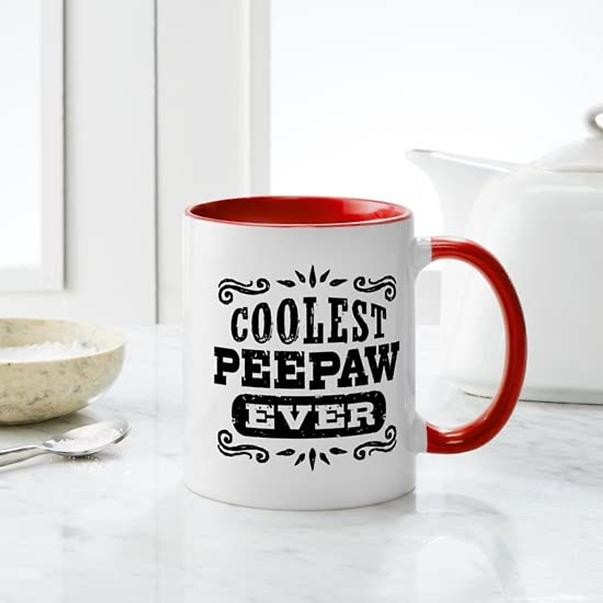 CafePress Coolest Peepaw Ever Mug Ceramic Coffee Mug, Tea Cup 11 oz