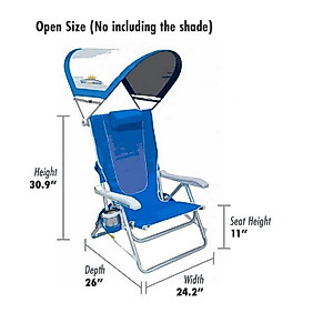 GCI Outdoor Waterside SunShade Backpack Beach Chair