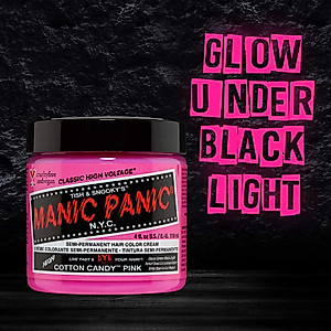 MANIC PANIC Cotton Candy Pink Hair Dye Color