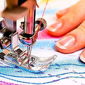 50 Pack of Sewing Machine Needles, 5 Assorted Sizes (HA 65/9, 75/11, 90/14, 100/16, 110/18) 10pcs of Each, Universal Regular Point Needles, Perfect for Embroidery, Cloth Repair, DIY and Crafts