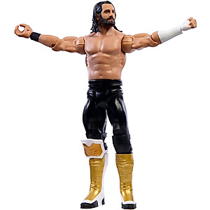 Mattel WWE Seth Rollins Basic Action Figure, 10 Points of Articulation & Life-like Detail, 6-inch Collectible