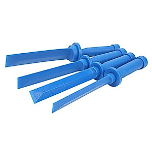 GRCFUMO 4 Pcs Plastic Scraper Set, Sturdy Plastic Chisel Scraper Set, Flexible Plastic Paint Scraper Tool for Removing Adhesive Sticker Decoration