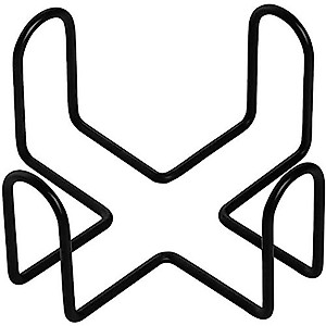 Metal Coasters Holder Black (4 inches) Wrought Iron for Both Round and Square Coasters