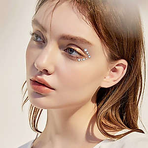 Magitaco Face Jewels Eye Gems Rhinestone Stickers Makeup Rhinestones for Eyes Self Adhesive Rhinestones Rainbow Crystal Body Nail Face Gems Stick On for Women