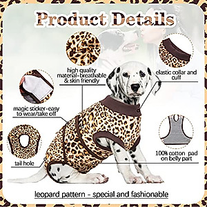 Kuoser Dog Surgery Recovery Suit, Recovery Suit for Female Male Dogs, Dog Onesie After Surgey Spay Neuter, Anti-Licking Pet Surgical Recovery Snugly Suit, Bodysuit for Abdominal Wounds Skin Disease