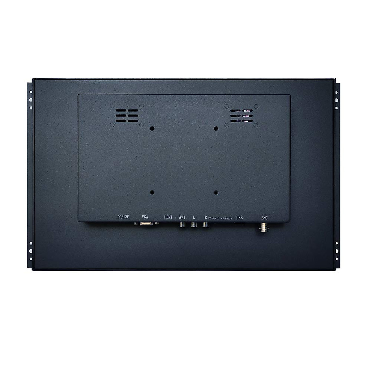 iChawk 15.6'' inch PC Monitor 1366x768 16:9 RCA HDMI-in VGA Metal Shell Embedded Open Frame Built-in Speaker Remote Control LCD Screen Display USB Port Pluggable U-Disk Small Video Player K156MN-591