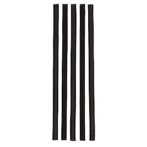 Goody Corporate Slideproof Headwrap Thin with Spikey Silicone, Black, 5 Count (Pack of 3)