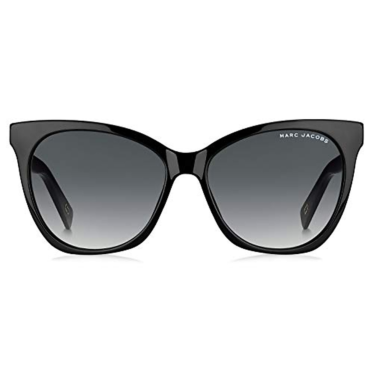 Marc Jacobs Women's Marc 336/S Cat Eye Sunglasses, Black/Gray Shaded, 56mm, 16mm