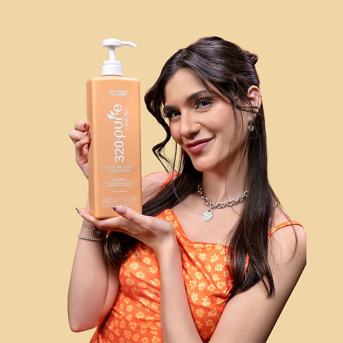 320Pure Moisture Lock Conditioner 32oz, Hydrating, Moisturizing Hair Conditioner for Women & Men, Sulfate-Free, Keratin & Argan Oil Formula for Color-Treated, Damaged, Dry, Straight and Curly Hair