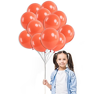 Coral Balloons,3 Different Sizes 77 Pack Coral Balloons 12 Inch,5 Inch,10 Inch Coral Balloon Garland Arch Kit for Birthday Valentines Baby Shower Wedding