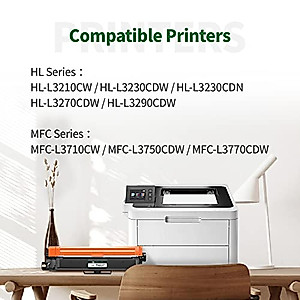 JINTUM Compatible TN227 Toner Cartridge Replacement for Brother TN227 TN227BK TN223 TN-227 TN-223 for MFC-L3710CW MFC-L3770CDW HL-L3210CW HL-L3290CDW HL-L3270CDW MFC-L3750CDW HL-L3230CDW (2 Black)